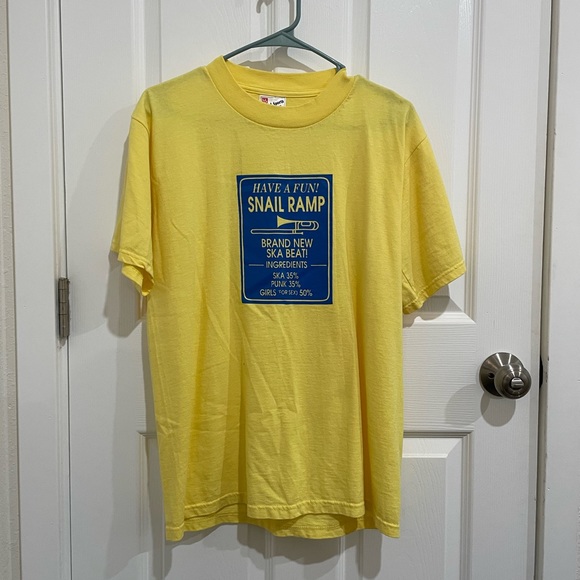 Source Unknown | Shirts | Vintage 99s Yellow Snail Ramp Japanese Rock ...